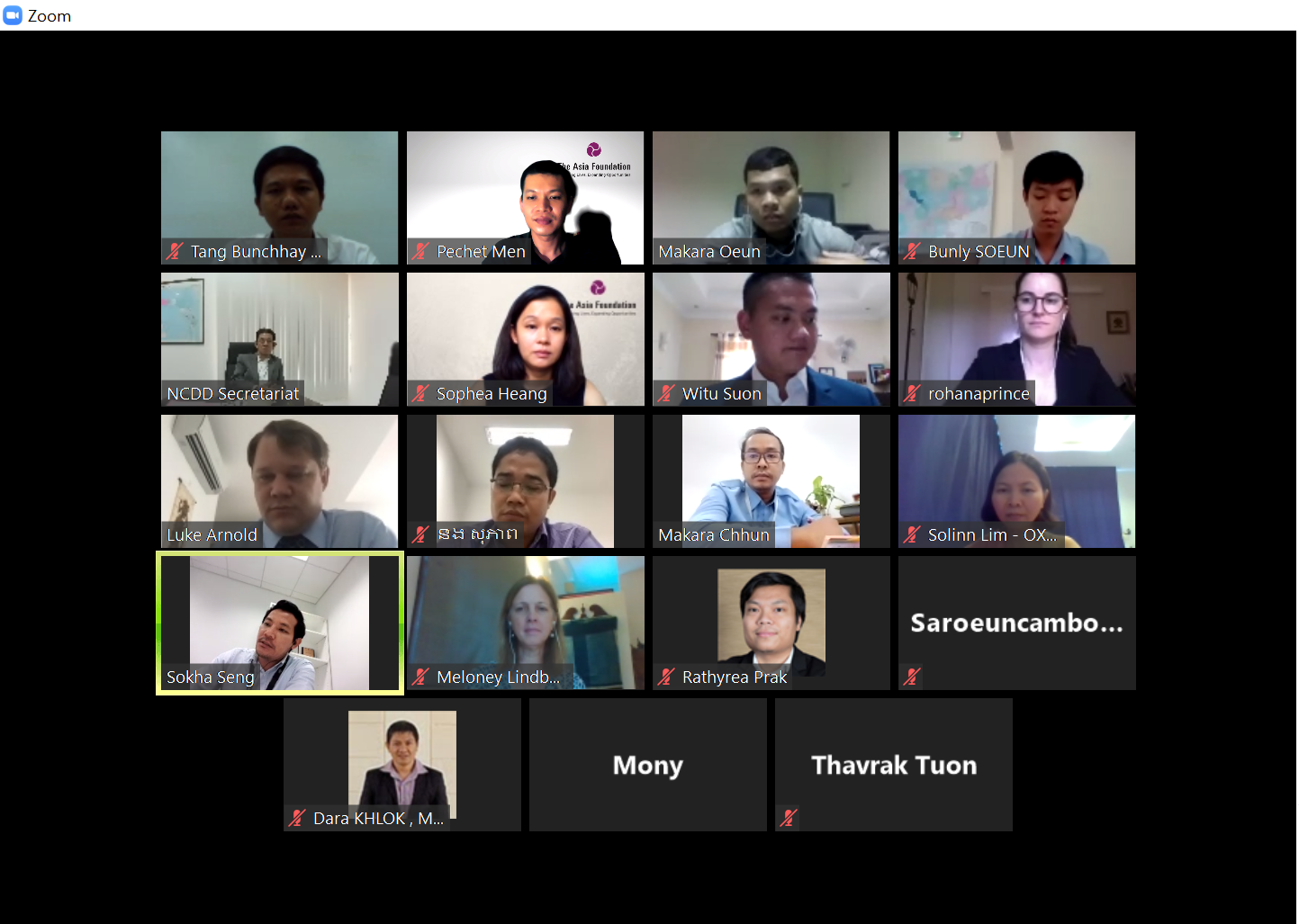Policy Pulse Initiative Virtual Meeting with Ministries' Focal Points ...