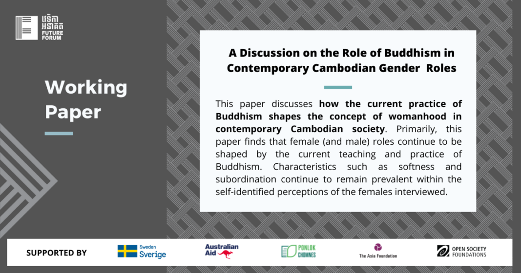 A Discussion on the Role of Buddhism in Contemporary Cambodian Gender ...