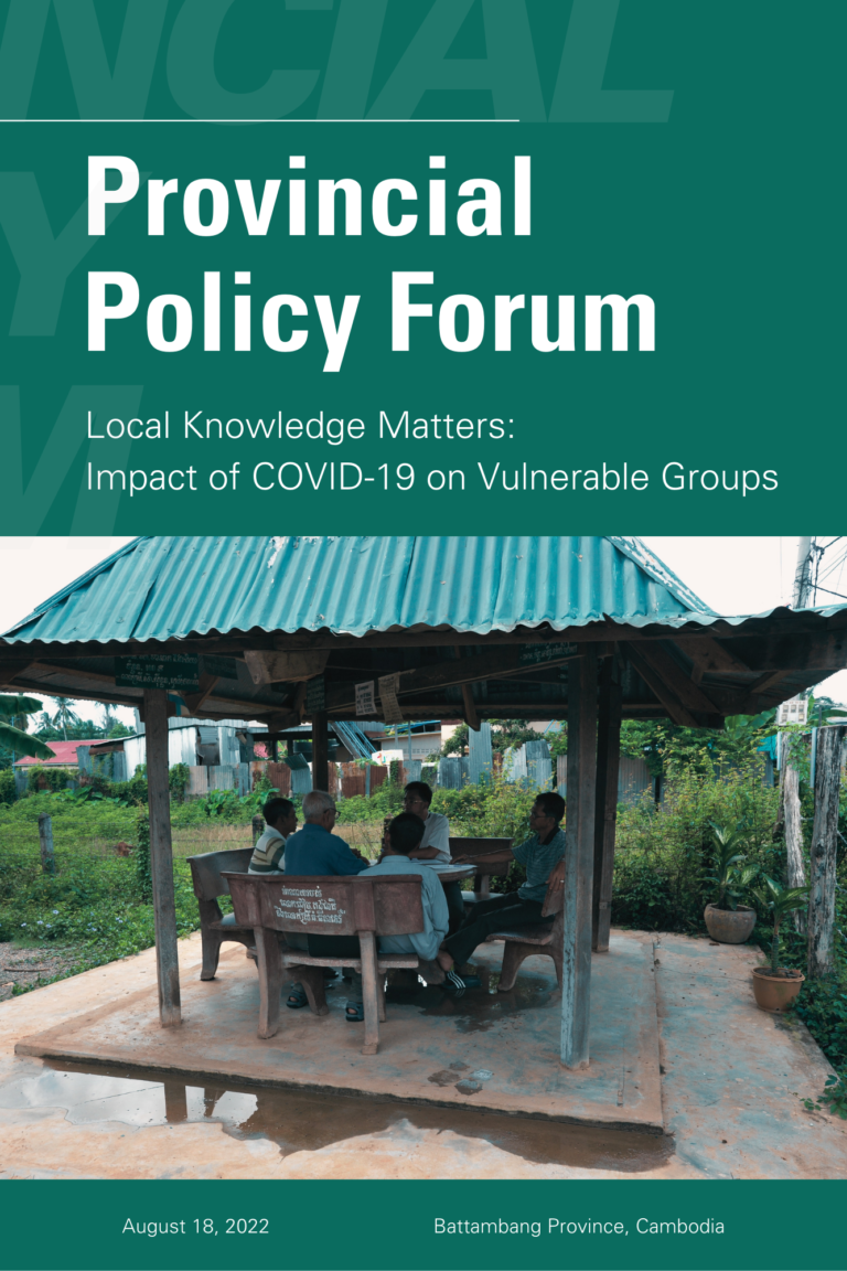 Provincial Policy Forum: Local Knowledge Matters: Impact of COVID-19 on ...