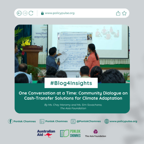 One Conversation at a Time: Community Dialogue on Cash-Transfer ...