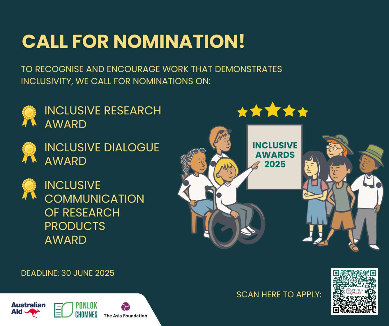Call for Nominations for Inclusive Awards | Policy Pulse